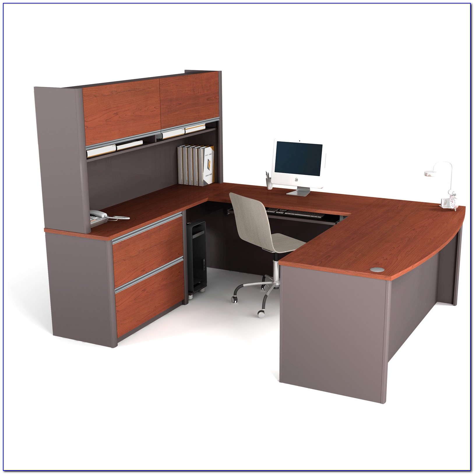 U Shaped Glass Computer Desk Desk Home Design Ideas Kvndxdyln585315
